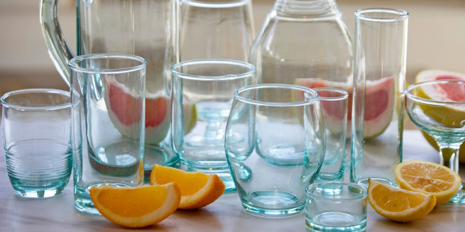 Premium Recycled Glassware – Be Home