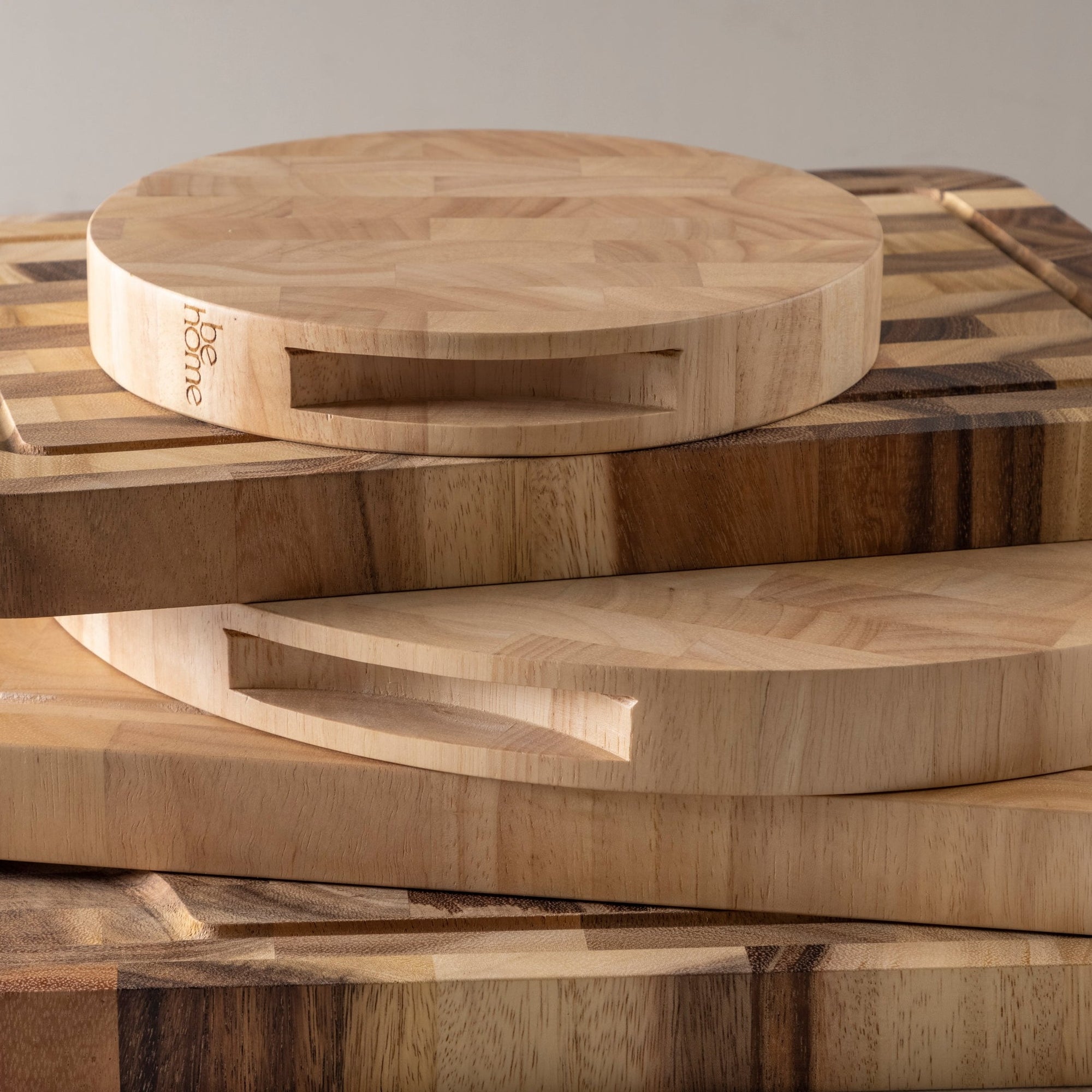 Rubberwood End Grain Rectangular Cutting Board, Medium – Be Home