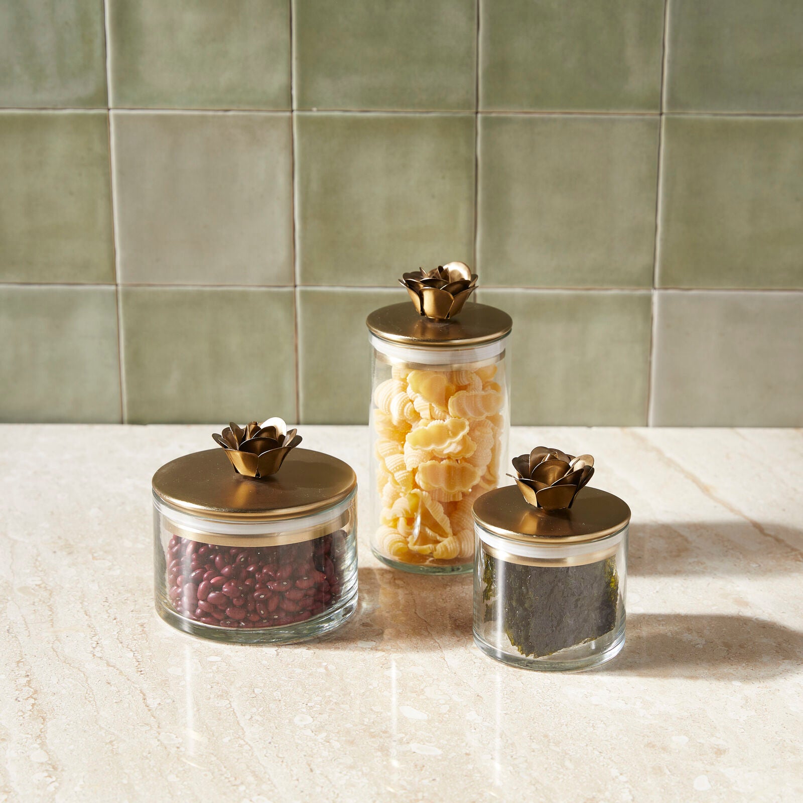 Rose Botanical Canister, Set of 3 – Be Home