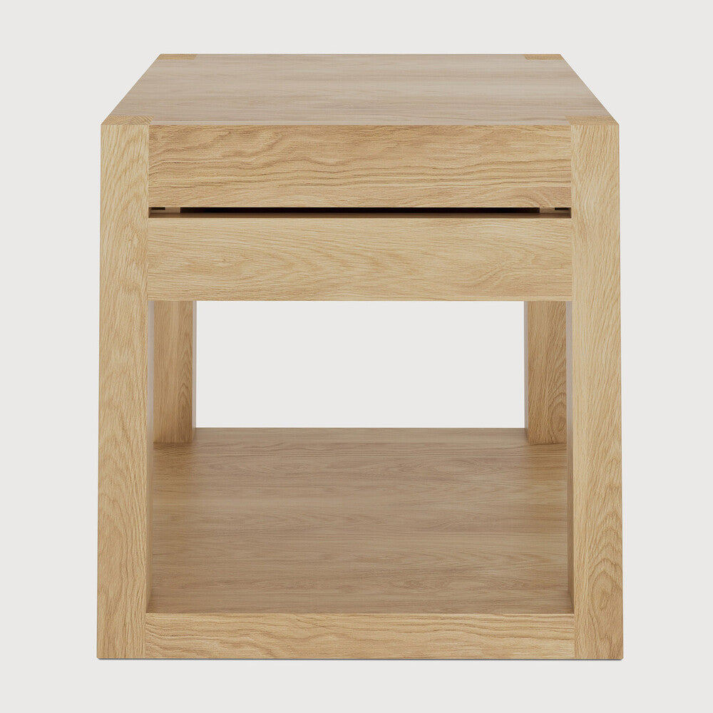 Azur Solid Oak Bedside Table - Be Home