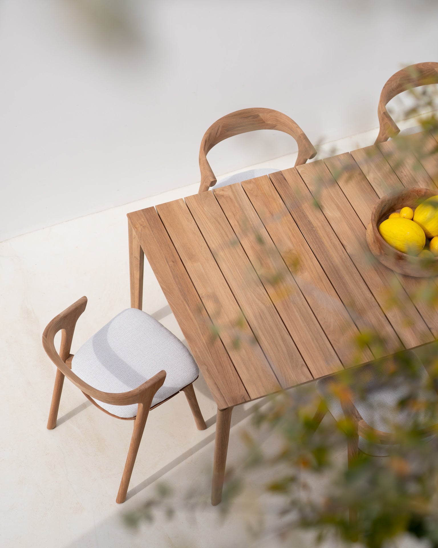 Bok Solid Teak Outdoor Dining Table, 79" - Be Home