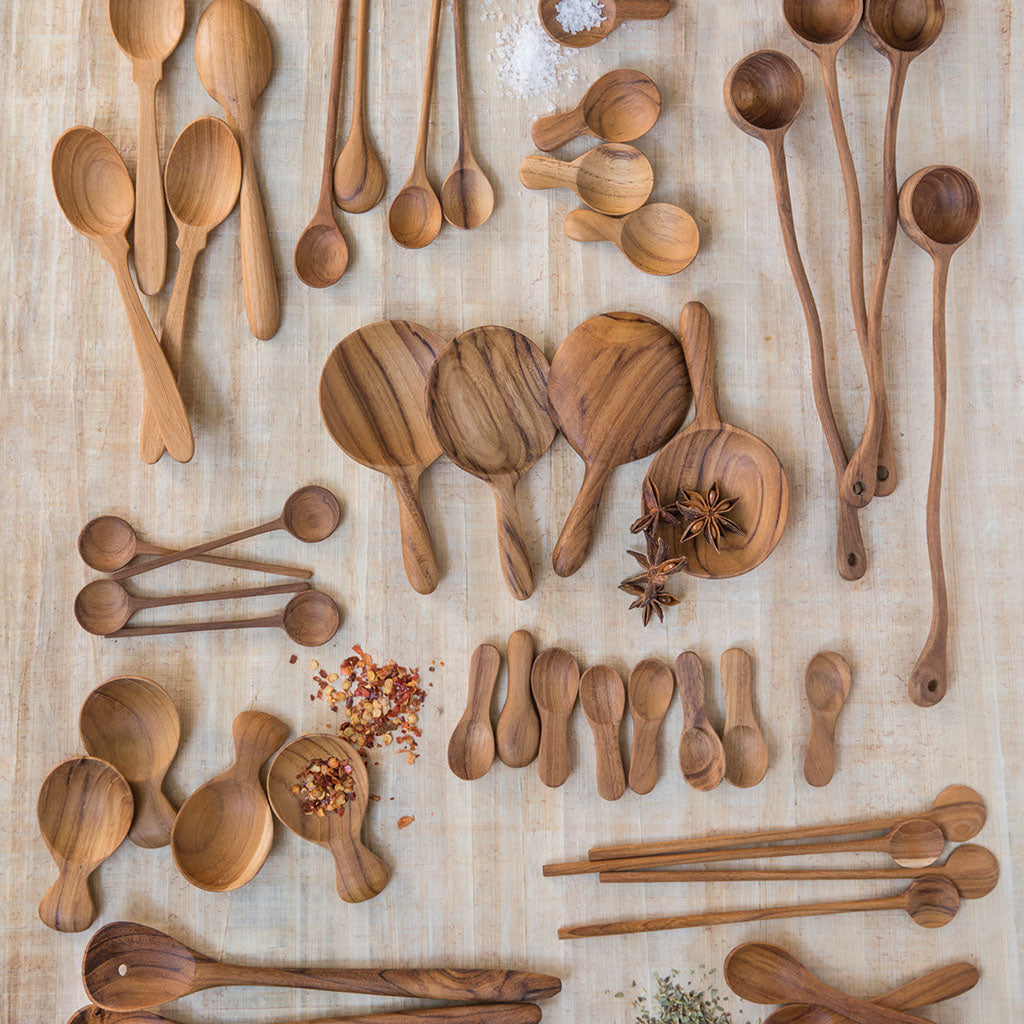 Teak Thin Spoons, Small, Set of 4 – Be Home
